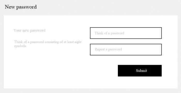 How to create the page for password recovery in Shopify