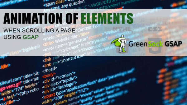 Animation of elements when scrolling a page using GSAP - Frontend ...