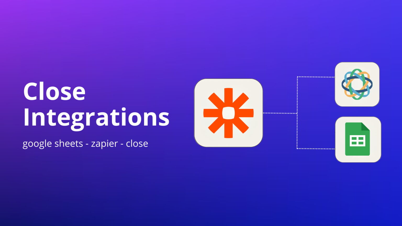 How to create Google Spreadsheet – Close bundle using Zapier?